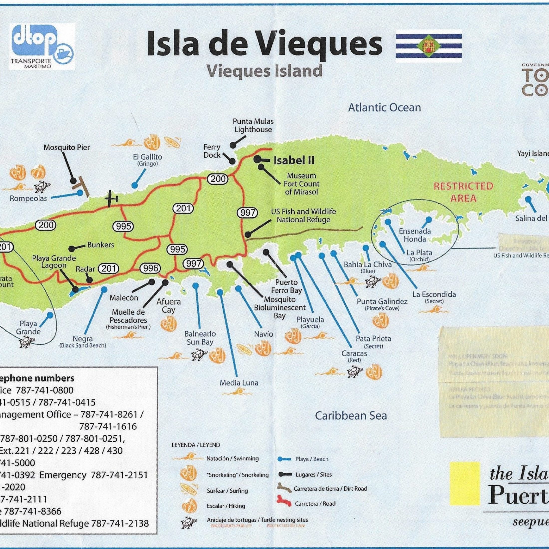 MAPS - Vieques Maps - Martineau Belle Playa